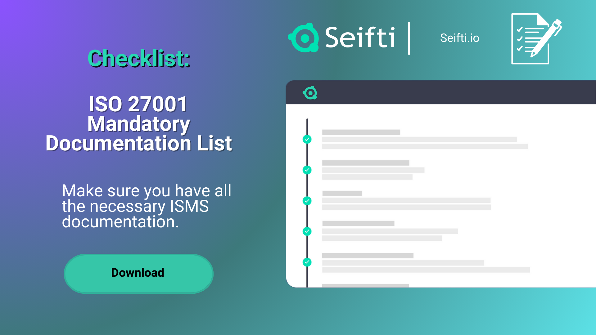 MANDATORY DOCUMENTS ISOI-IEC 27001