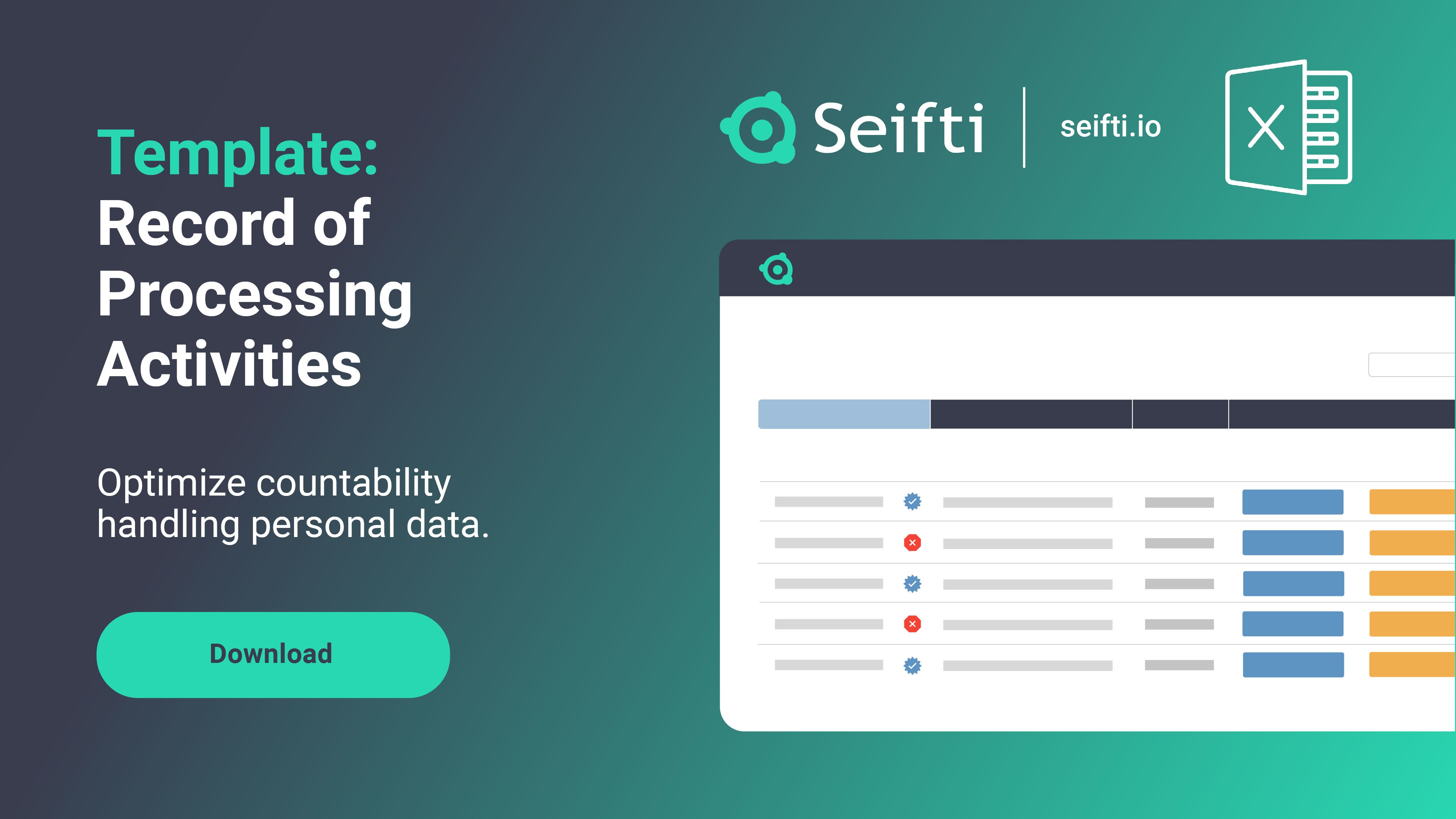 Records of Processing Activities Template